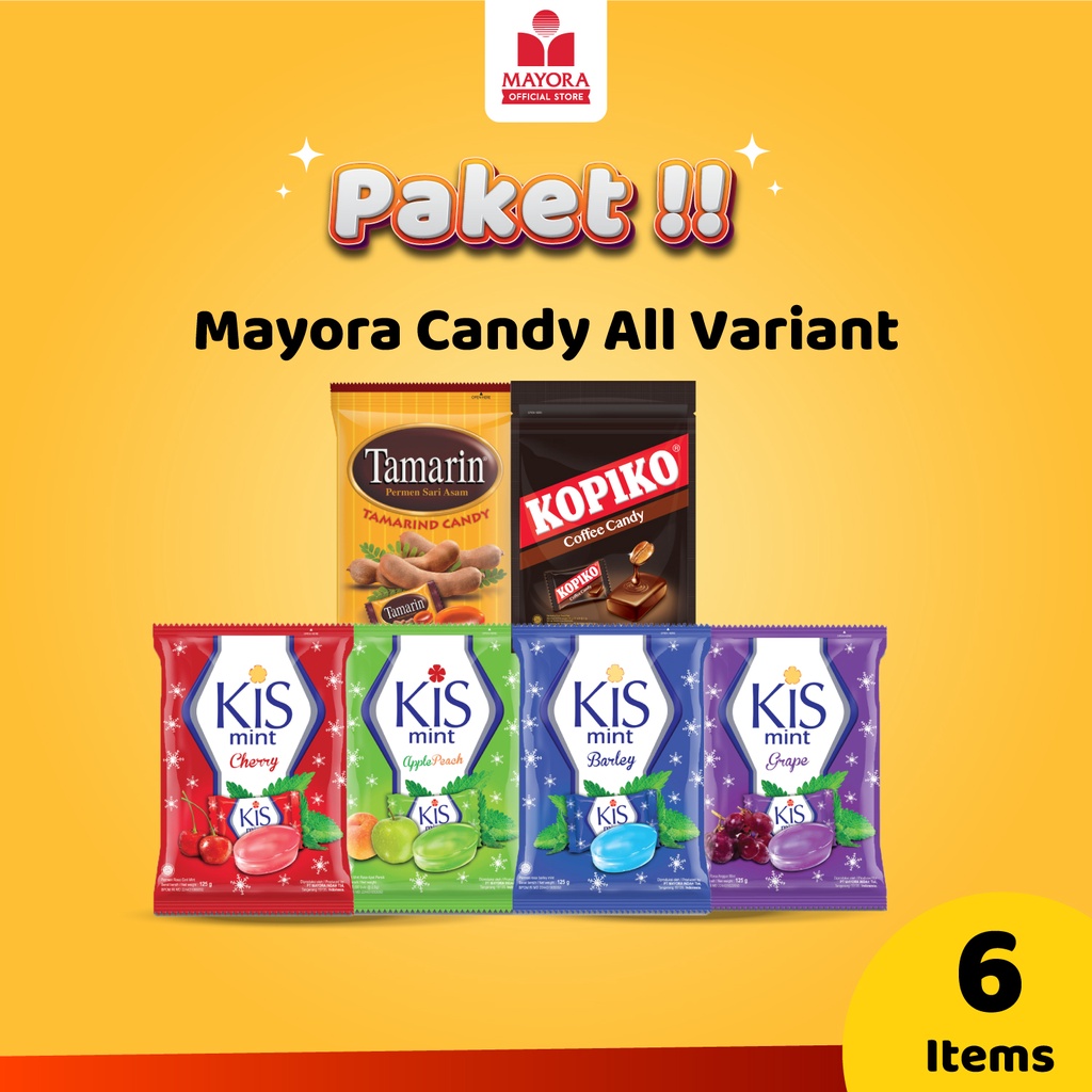 PT Mayora TAMARIN Permen / Kis Mint / Kopiko Coffee Candy cappuccino ...