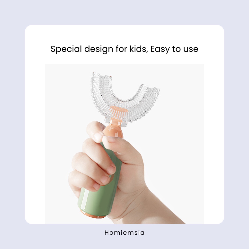 Ready Stock New Rocket Baby Kids U-Shape Toothbrush Soft Silicone ...