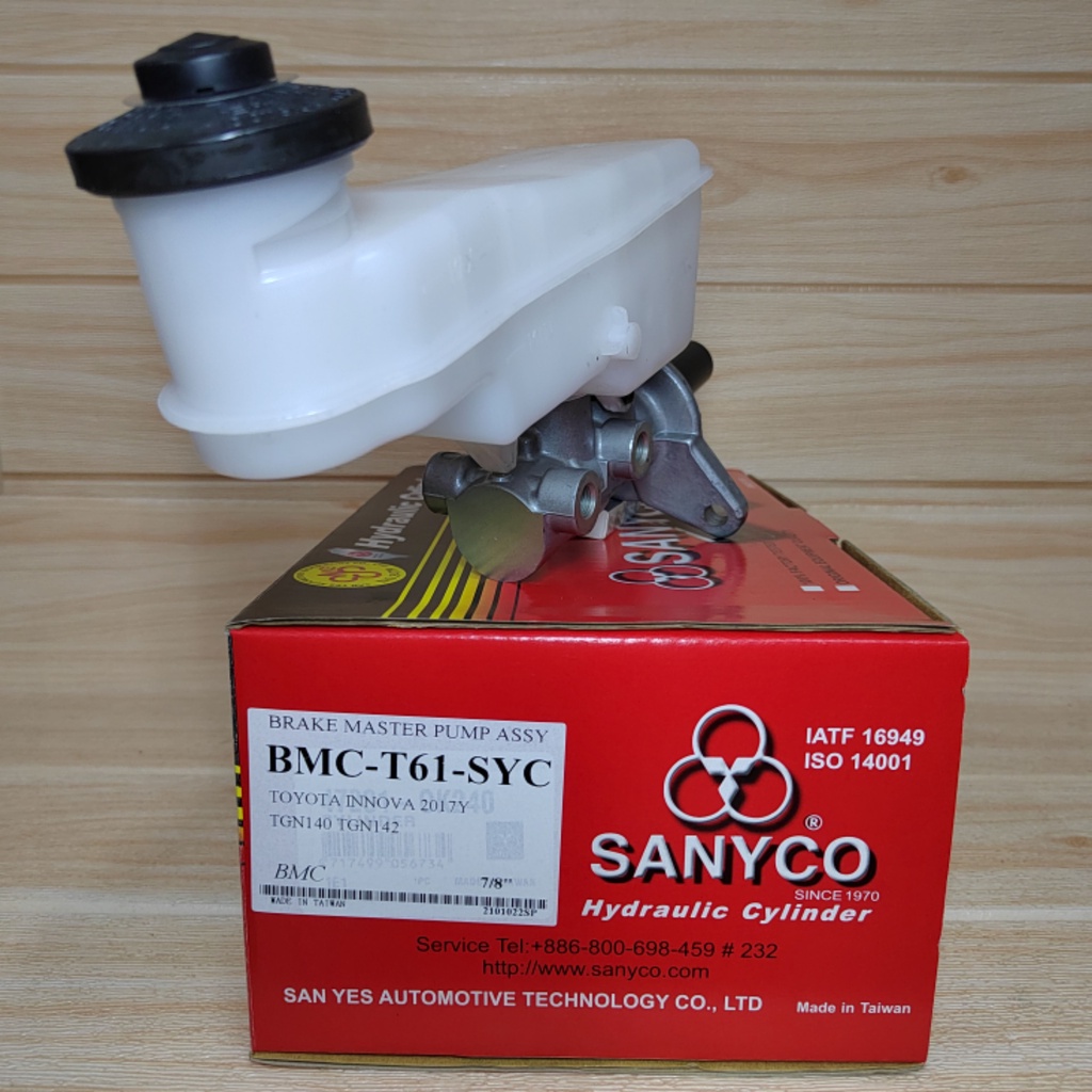 TOYOTA INNOVA TGN140 2017Y BRAKE MASTER PUMP CYLINDER BMC-T61-SYC ...