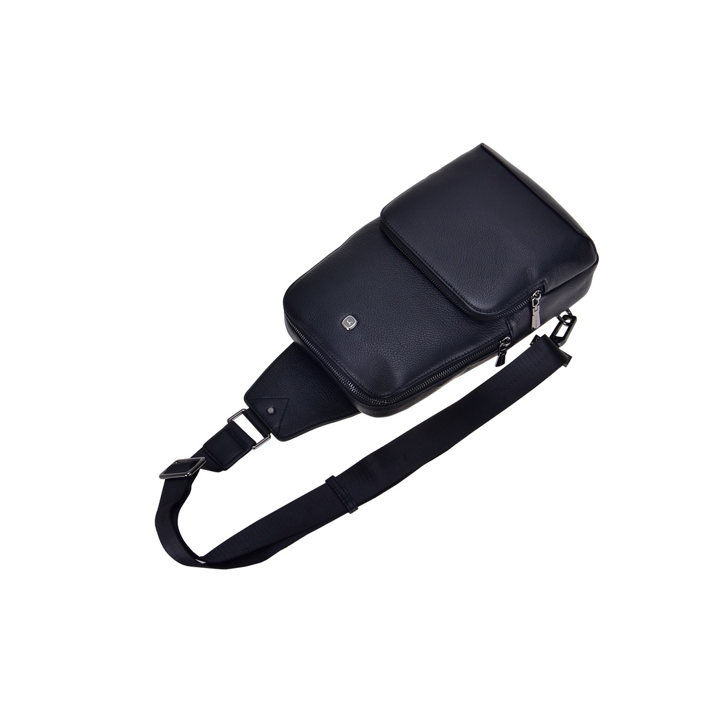 Charles Berkeley BRADFORD Genuine Calf Leather Men's Crossbody Chest ...