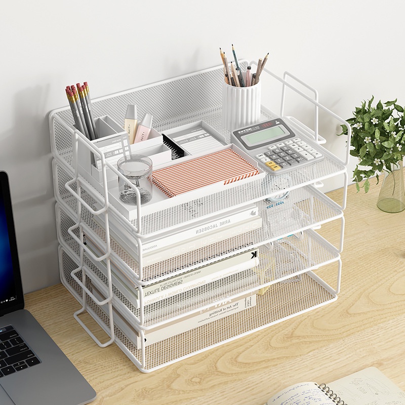 Worthbuy Multi-Layers Document Tray Office Document Storage Rack ...