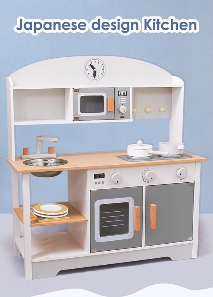TKB-25 Japanese design Kitchen Toys Pretend Play Kids Kitchen Wooden ...