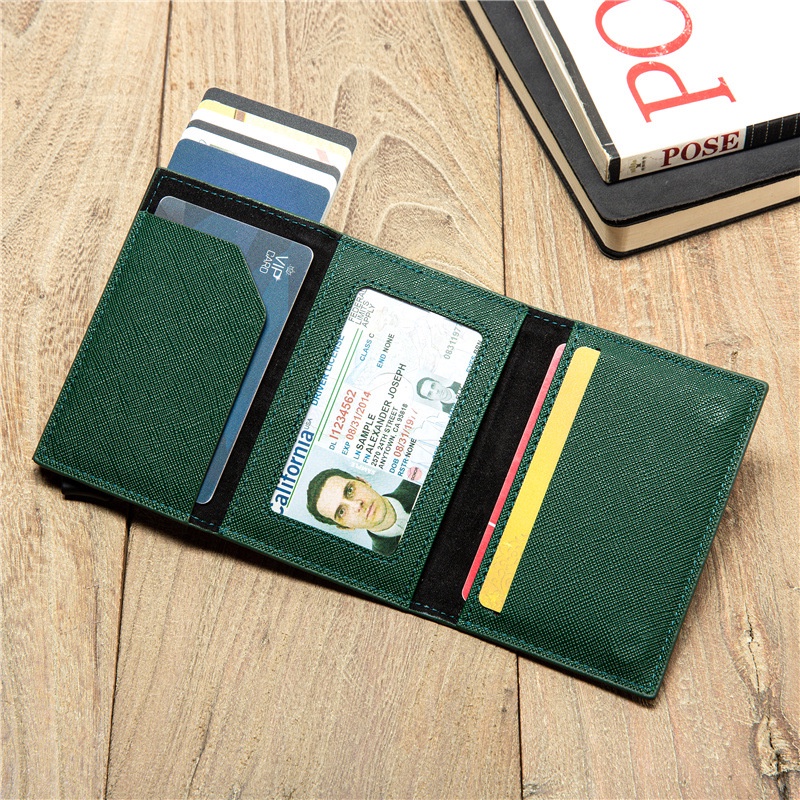 TC BW-014 Magnet Card Holder With Slim Side Push Pop Up Metal Card ...