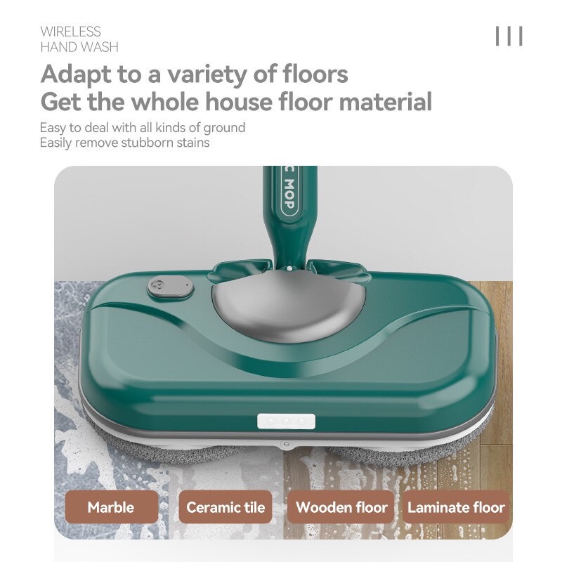 Wireless Hand Wash Automatic Electric Mop Sweeping and Mopping Machine ...