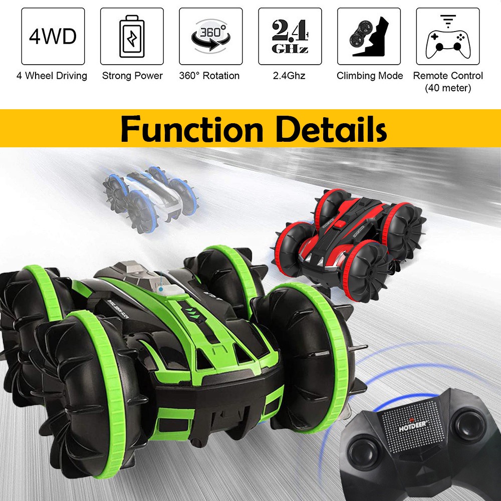 TENSO TRC003 Rechargeable 360 Degrees 2.4G 4WD RC Cars 4x4 Off Road ...