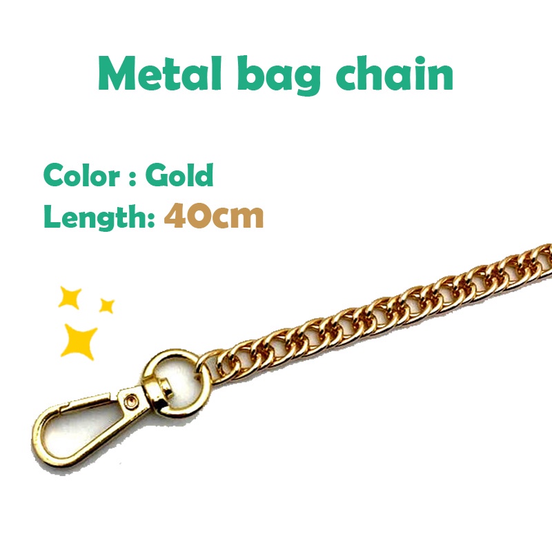 Metal Bag Chain Metal Gold Silver Color Bag Chain DIY Tali Beg | Shopee ...