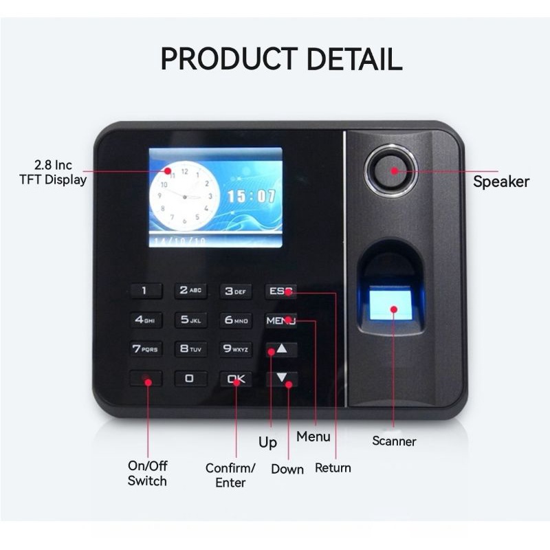 🇲🇾READY STOCK Fingerprint Attendance丨Fingerprint Time Attendance ...
