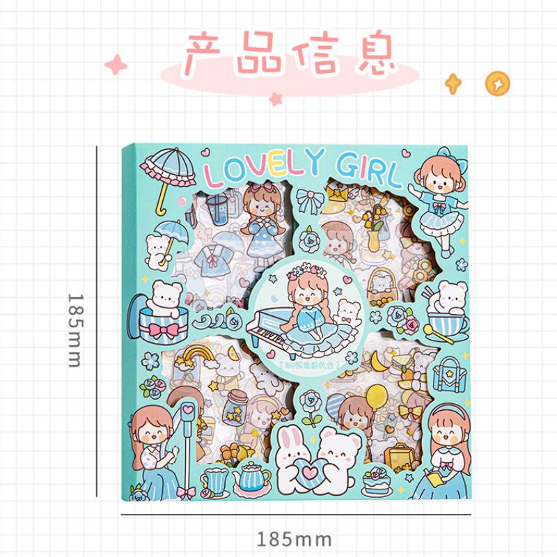 100pcs Sticker Set Sticker Box Stiker Cute Murah Waterproof Sticker ...