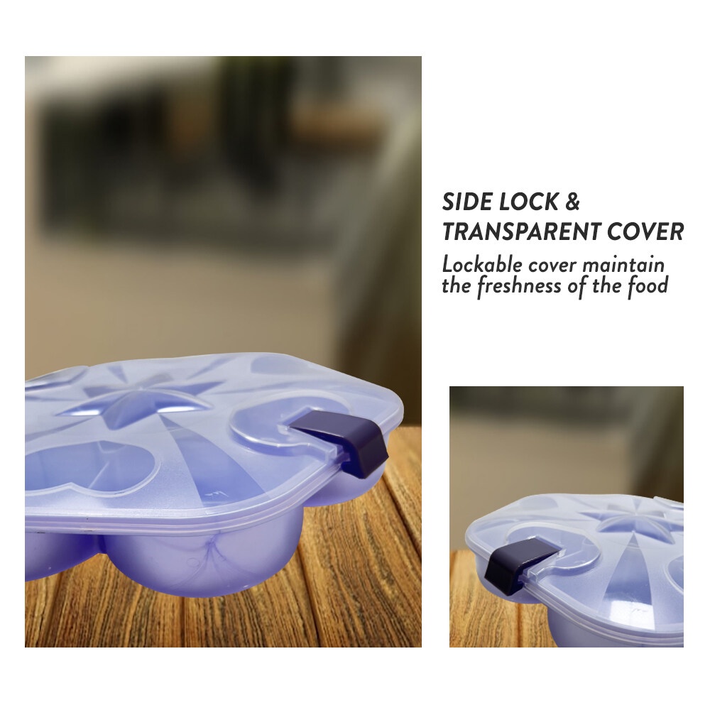 Elianware BPA Free 7 Compartments Flower Design Nuts Snack Candy Tray ...