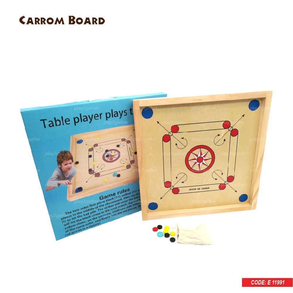 Wooden Carrom Board_FREE Carrom Chess TB2300-18 (Ready Stock) | Shopee ...