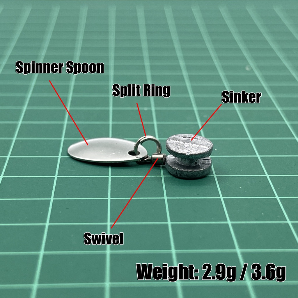 2.9g / 3.6g / 4.6g / 5.0g Soft Frog Sinker Custom Frog with Spinner ...