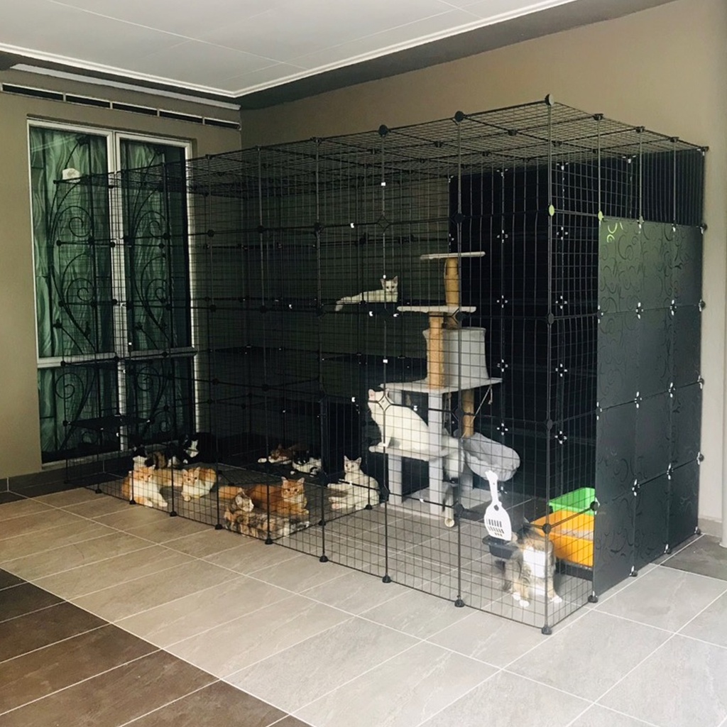 Customize Sangkar Kucing Cubes Steel Wire Cat Cage Rest Play House with ...