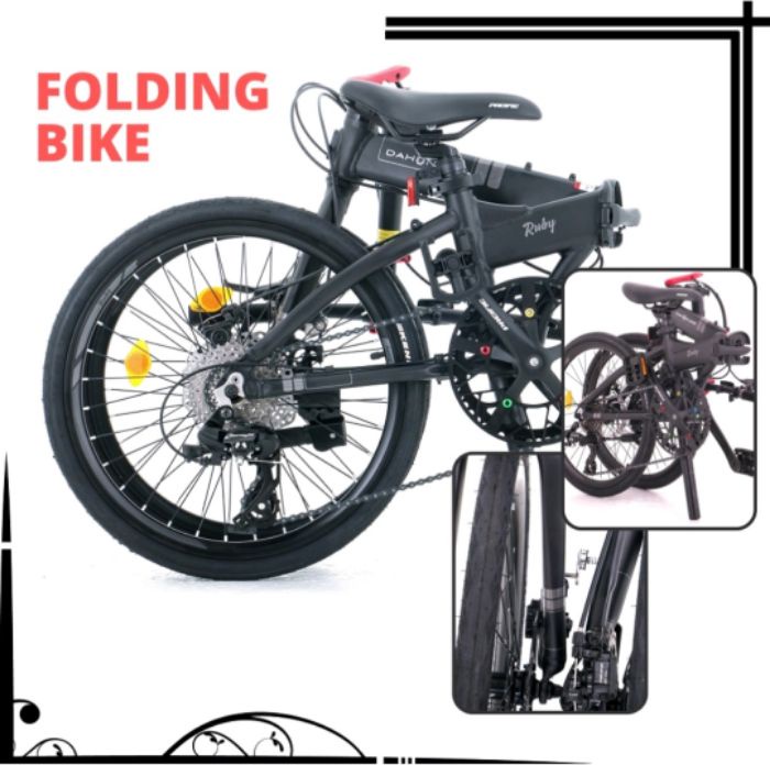 New Dahon Uno Ruby 20" Alloy Folding Bike 451 Shimano 8 Speed Basikal ...