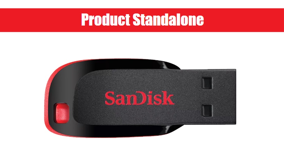 SanDisk® Cruzer Blade USB 2.0 Flash Drive (8GB/16GB/32GB/64GB/128GB ...