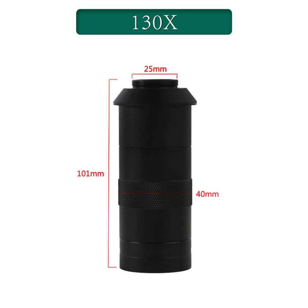 130X 180X Adjustable Zoom C mount Lens Magnification Objective lens 130 ...
