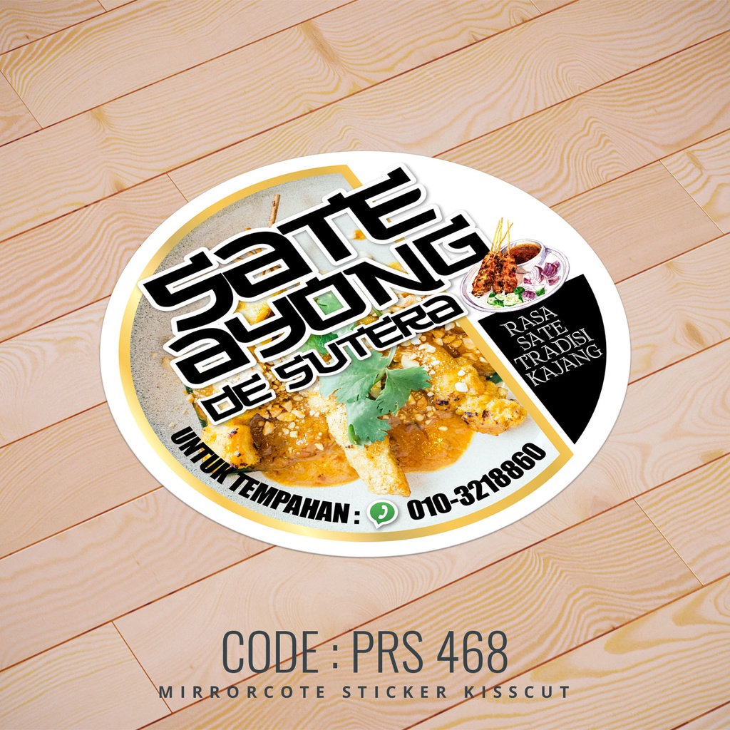 Sticker Sate Stiker Satay Kuah Kacang Frozen | Shopee Malaysia