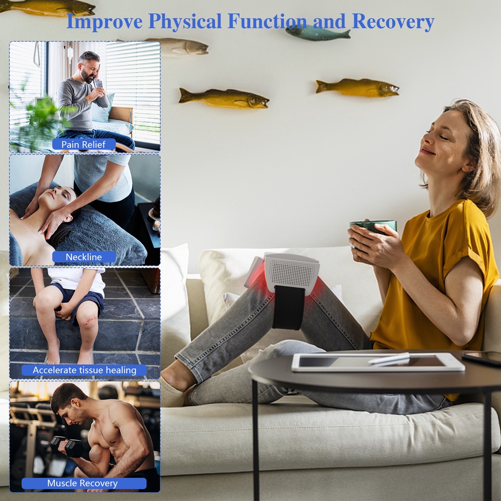 KTS Red Light Therapy Device Near Infrared 660nm+880nm 312 LEDs Folding ...