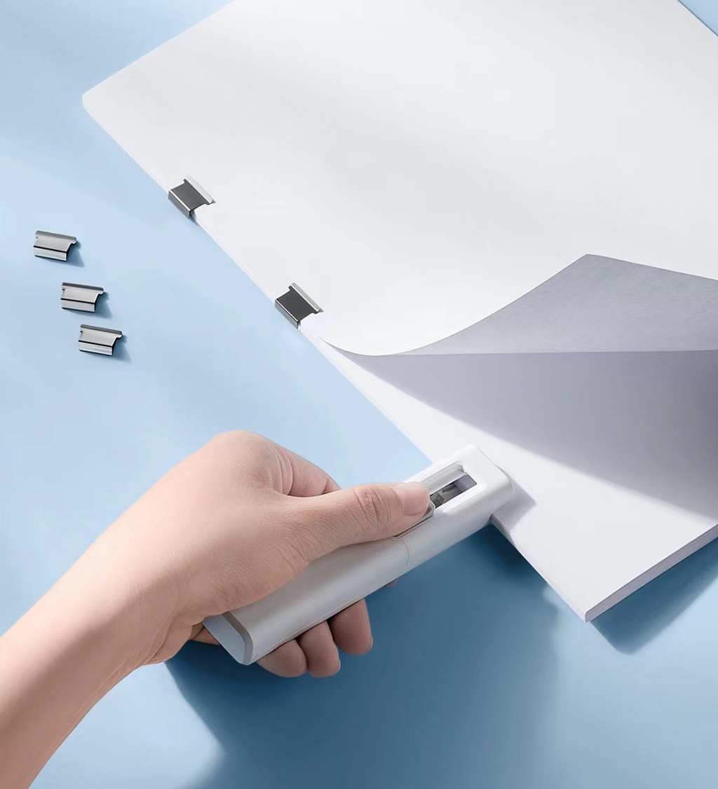 Xiaomi Mijia Kaka Cool Pusher Hand Paper Clipper With 168 Refills Metal ...