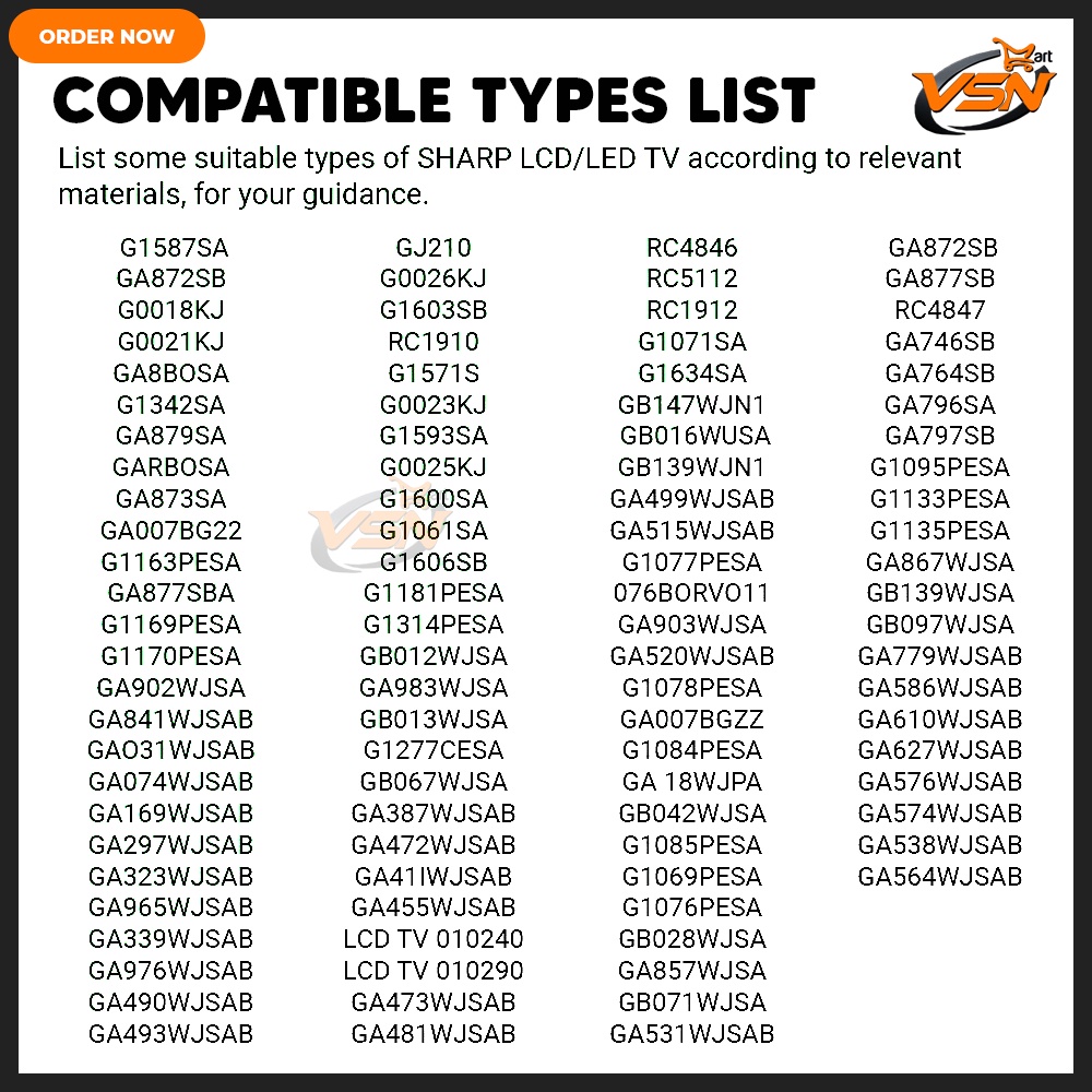 Sharp LED LCD SMART TV Remote Control Replacement Remot RM-L1346V 3D ...