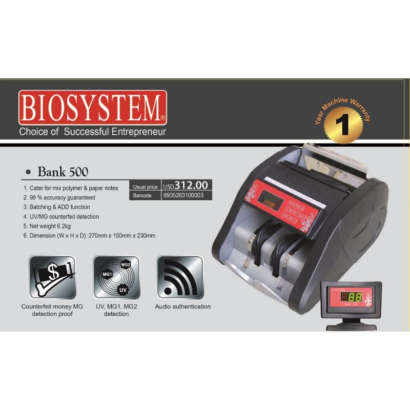 BIOSYSTEM Note Counter Machine | Note Counting Machine | Shopee Malaysia