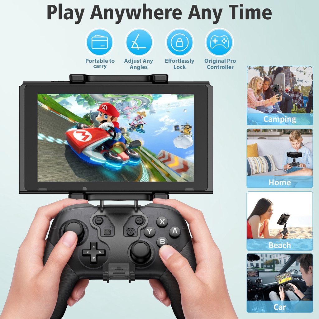 Adjustable Mount Clip for Switch Pro Controller, The Original Pro Controller Clip Mount ...