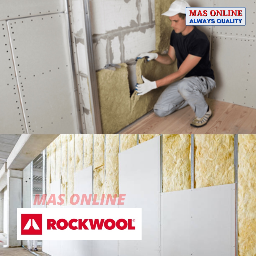 (40KG/M3) Rockwool Sound Proof Acoustic Rock Wool Mineral Wool(8 pcs ...