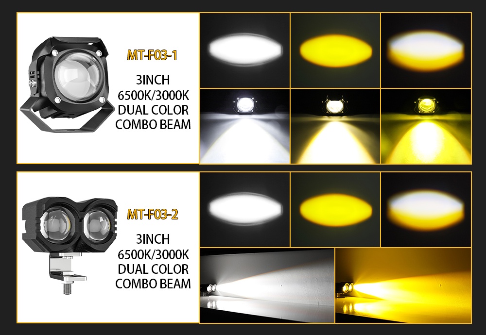 3inch Square LED Work Light Bar Spot Pods Driving LED Light Bar Fog ...