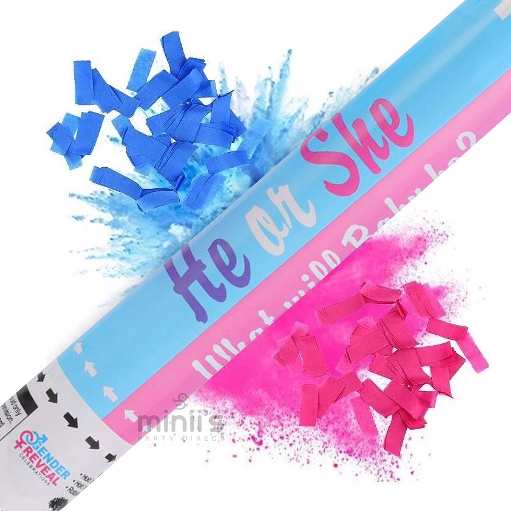 Miniis Gender Reveal Popper Paper Powder Pop For Gender Reveal ...