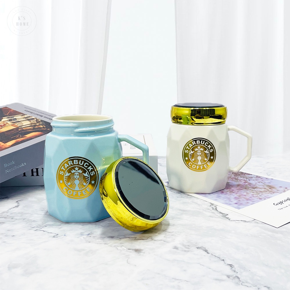 High Quality Ceramic Mirror Mug STARBUCKS Design Hot Water Gift Present ...
