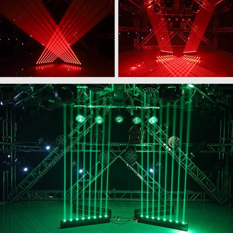 8 Eyes Led Beam Moving Head Light 8Pcs RGBW 4 IN 1 Beam Stage Effect ...
