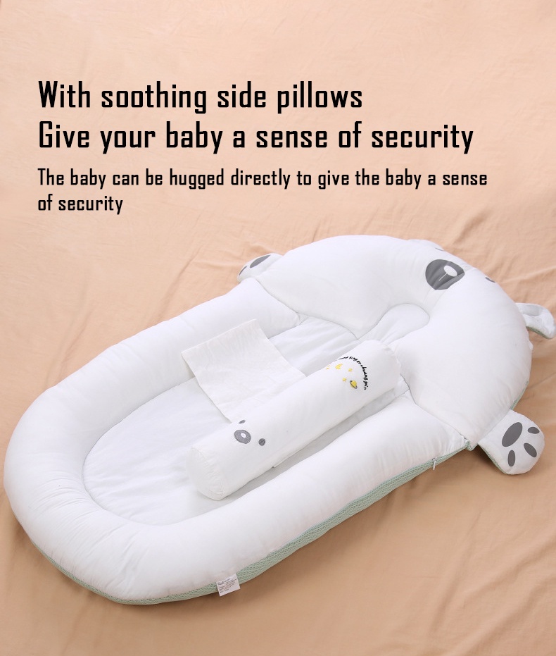 EZYLITTLES Baby Bionic Bed with Pillow Large Nest Bed Cot Infant ...