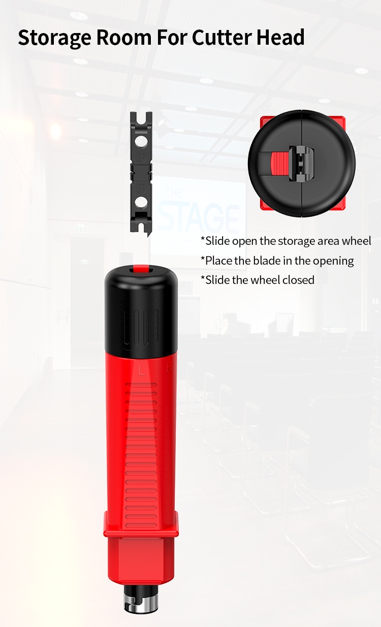 AMPCOM Punch Down Tool Type 110 Network Cable with Two Blade Telephone ...