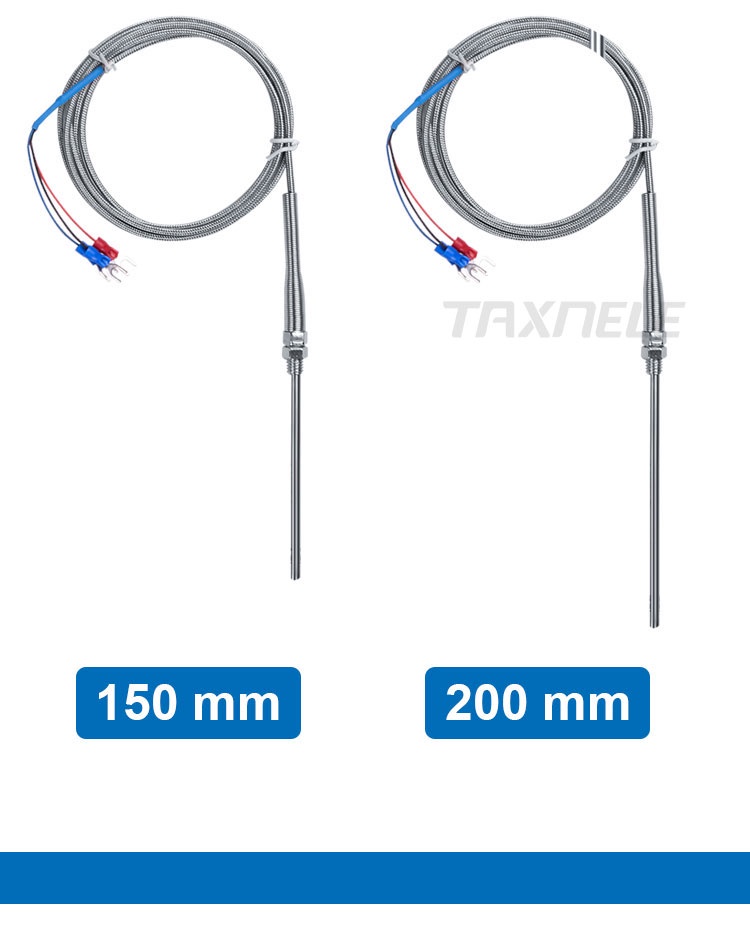 RTD K J PT100 50mm 150mm 100mm 200mm Oven Temperature Sensor M5 Probe ...
