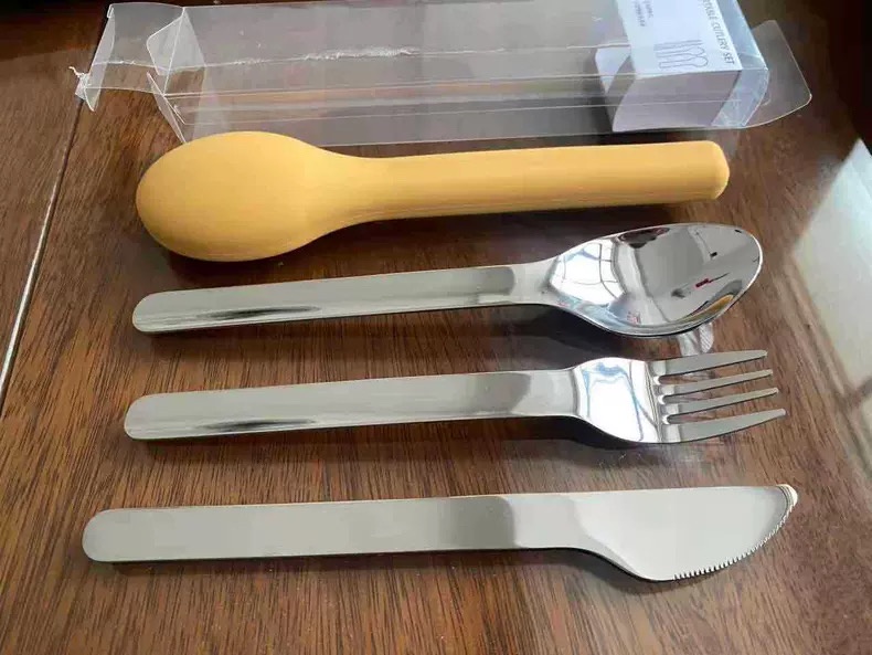 ITACO Stainless Steel Travel Pocket Cutlery Set Utensil Set with ...