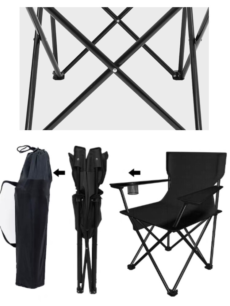 Kerusi Healing Lipat Khemah/Portable Folding Camping Chair with Arm ...