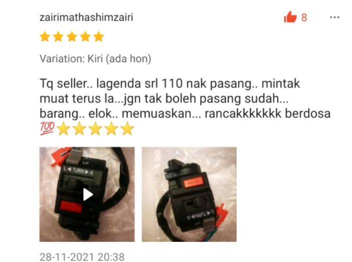 Lagenda110 Model Lama Suis Brek Start Lampu On Off Faihaamotorsport ...