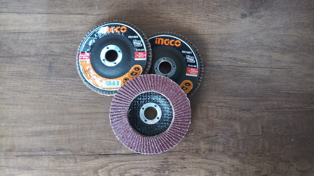 Set of 10 folding sanding discs for polishing wood, stainless steel ...