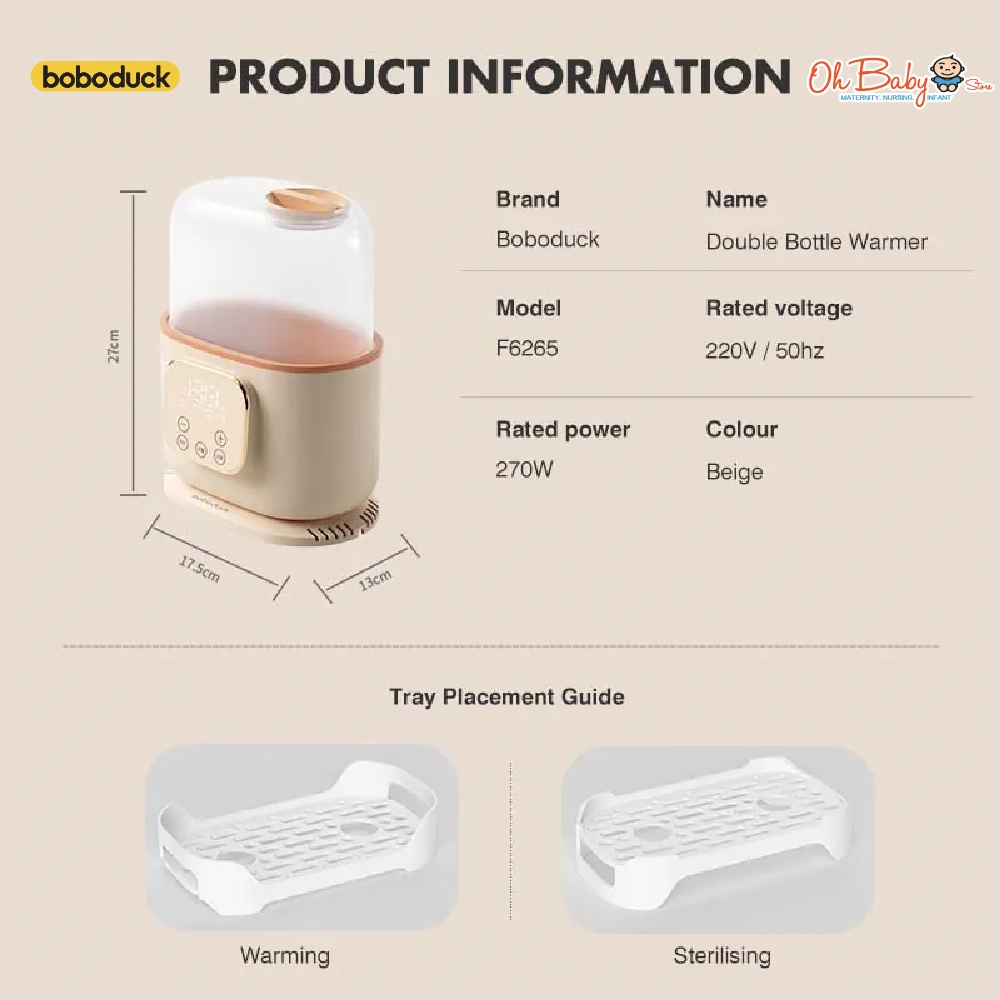 Boboduck Multifunction Baby Bottle Warmer | Shopee Malaysia