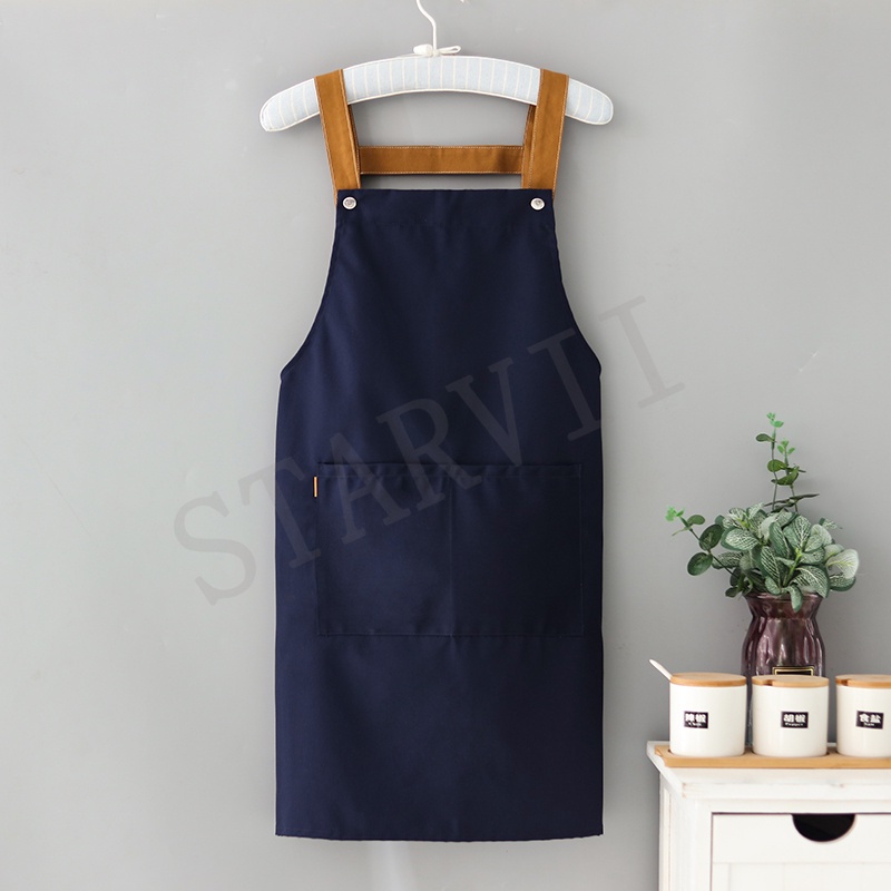 「Ready Stock」Premium Waterproof Kitchen Apron, Durable Cotton Canvas ...