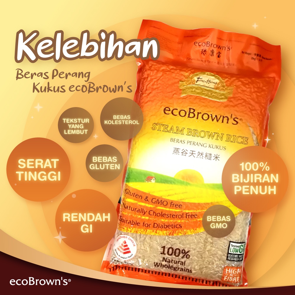 Eco Brown Rice Original Steam Multigrain Vacuum Pack Gluten Free Zero ...
