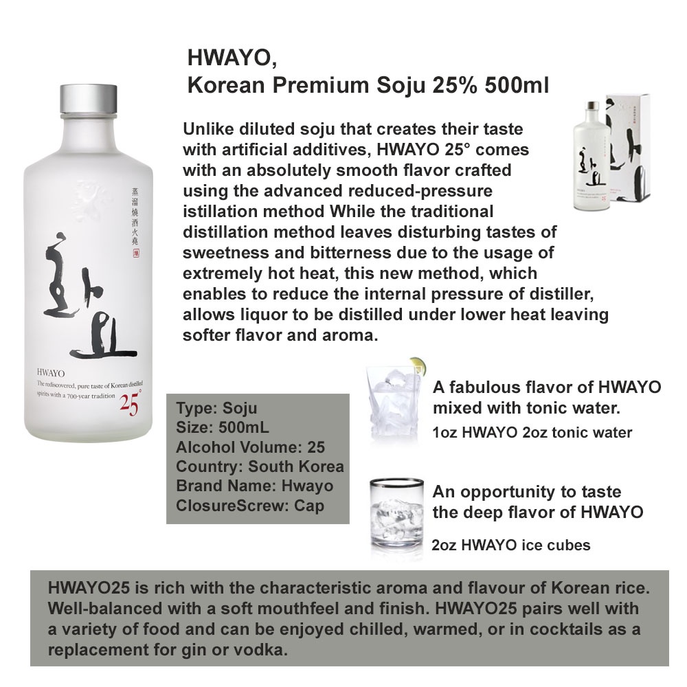 HWAYO Korean Premium Soju | Shopee Malaysia