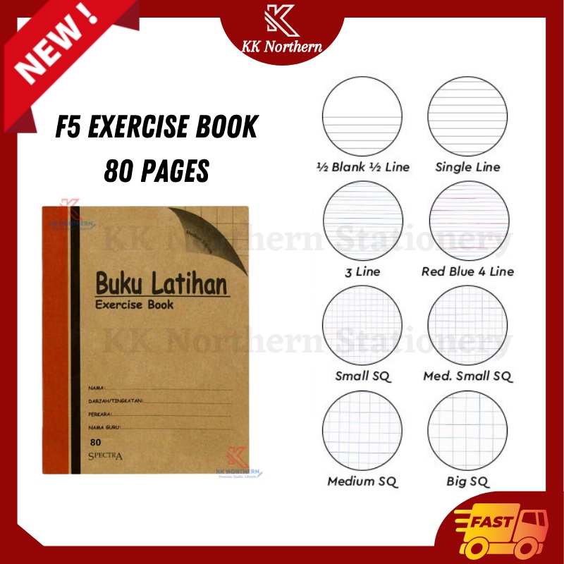 Exercise Book Buku Latihan Buku Tulis Sekolah Latihan Single Line 80 ...