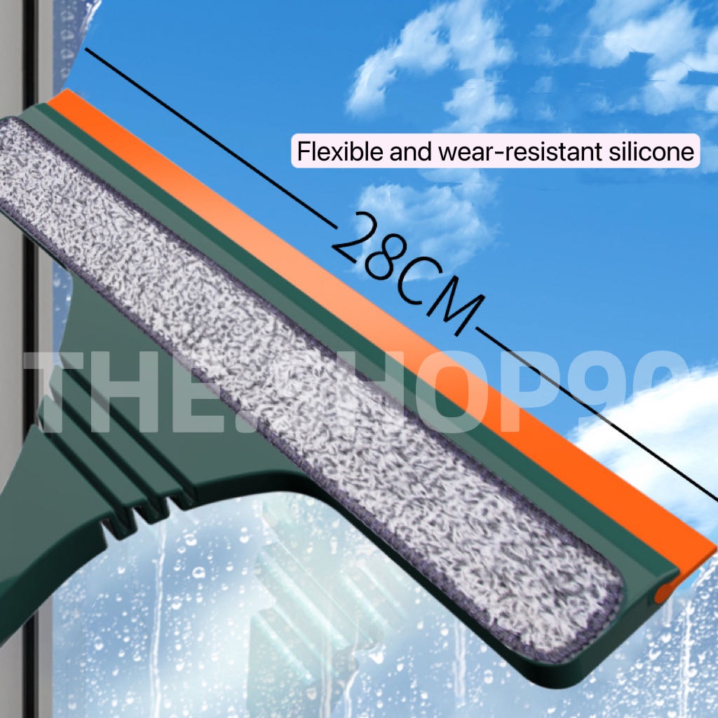 Double-sided window wiper household glass scraper housekeeping cleaning ...