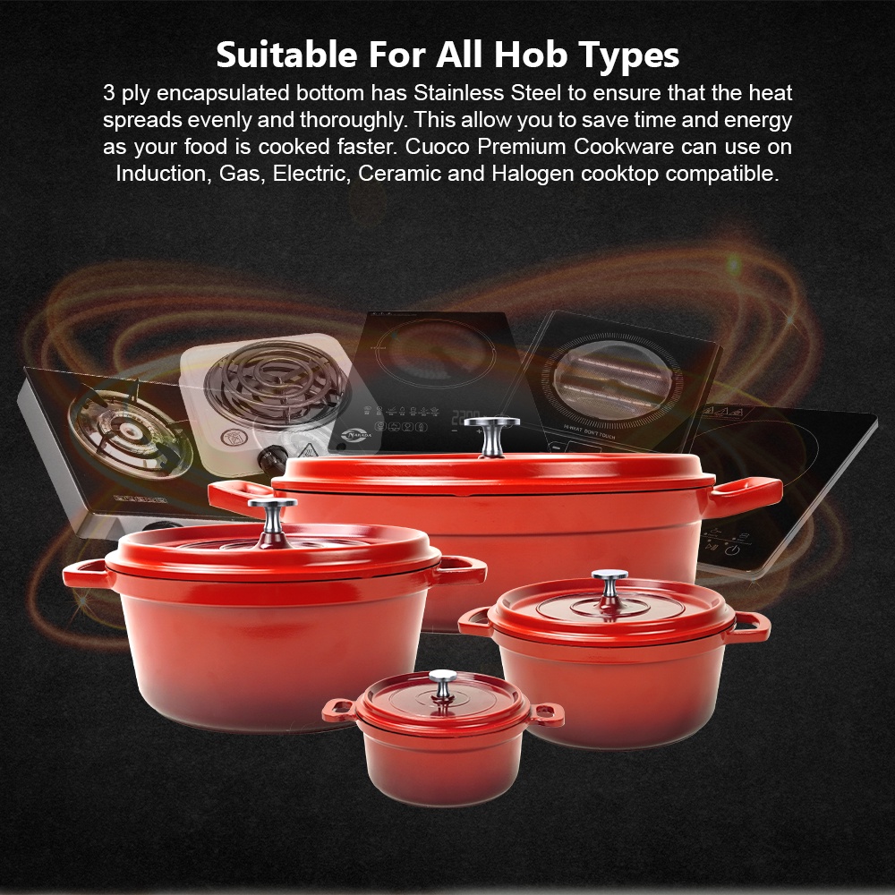 Cuoco Premium Cookware Set CPC5A FREE PCP1000 + NKD201 | Shopee Malaysia