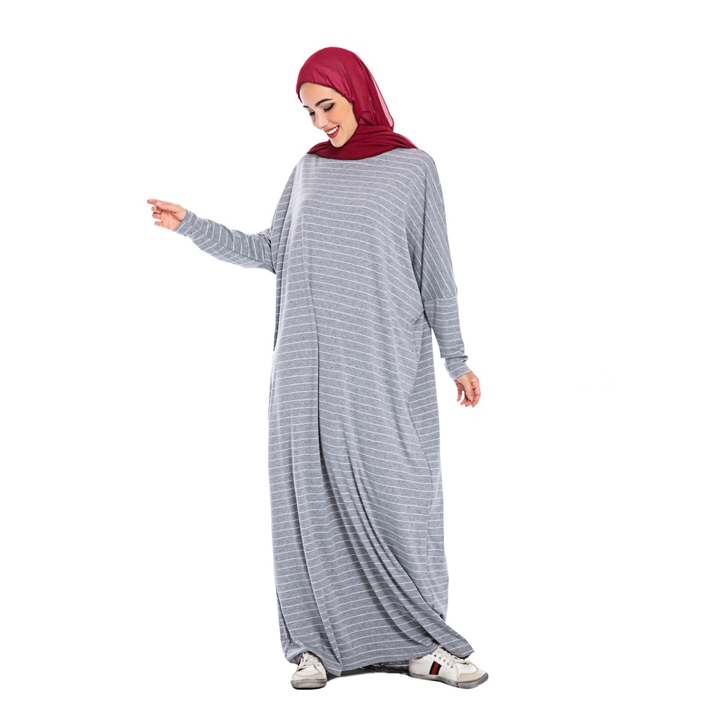 Ready Stock Muslimah Plus Size Baju Kaftan Cotton Lengan Panjang Women ...
