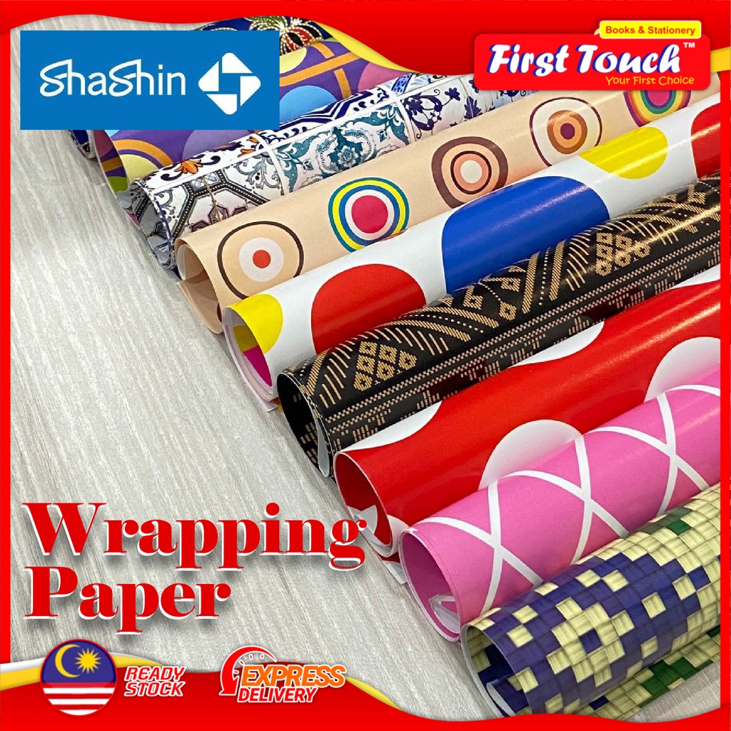 Gift Wrapping Paper Kertas Balut Hadiah Kertas Bunga Cartoon Colorful ...