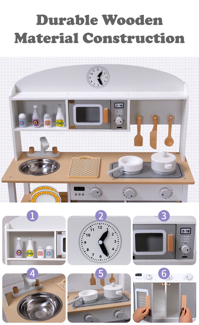 MB TKB-25 Japanese design Kitchen Toys Pretend Play Kids Kitchen Wooden ...