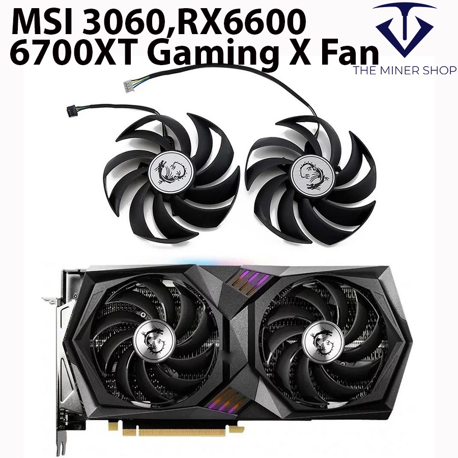 MSI GeForce RTX 3060 3060 Ti Radeon RX 6600 6700 XT Gaming X Fan ...