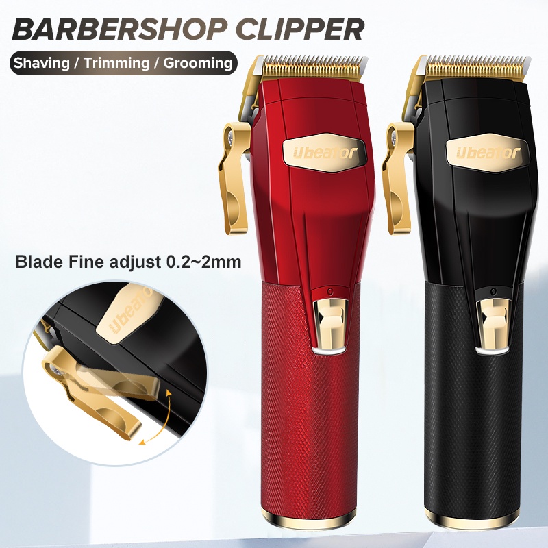 Ubeator red black Barbershop Cutter Hair Cutting Machine Haircut ...