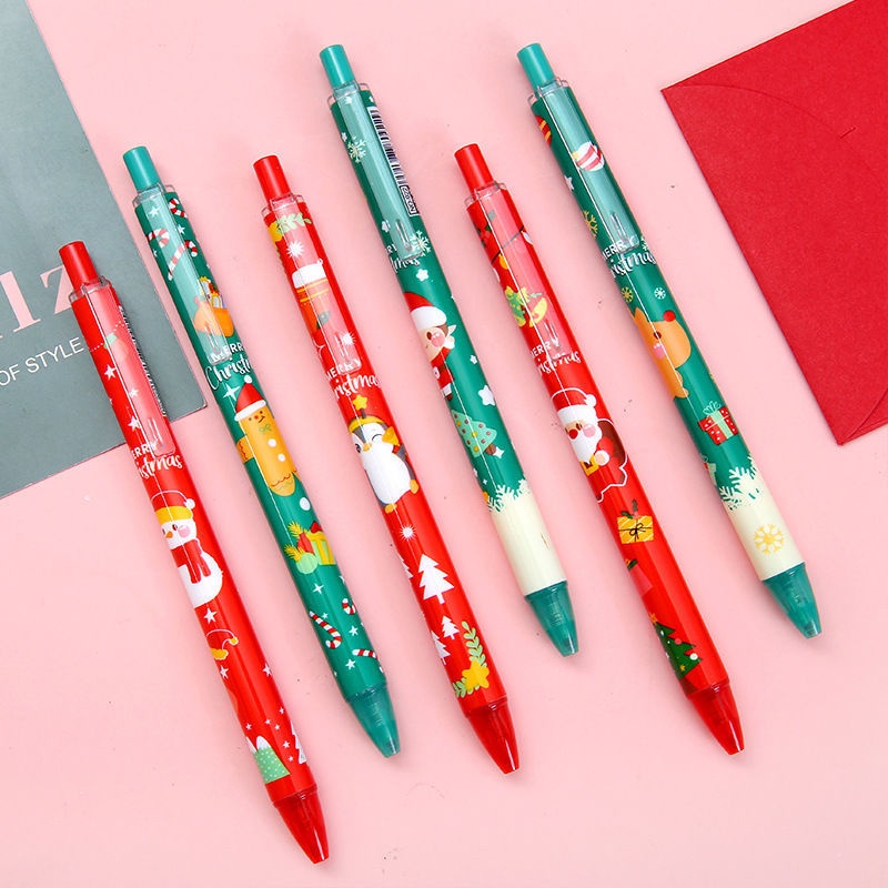 Christmas 10 Colors Chunky Ballpoint Pen School Office Supplies Gift ...